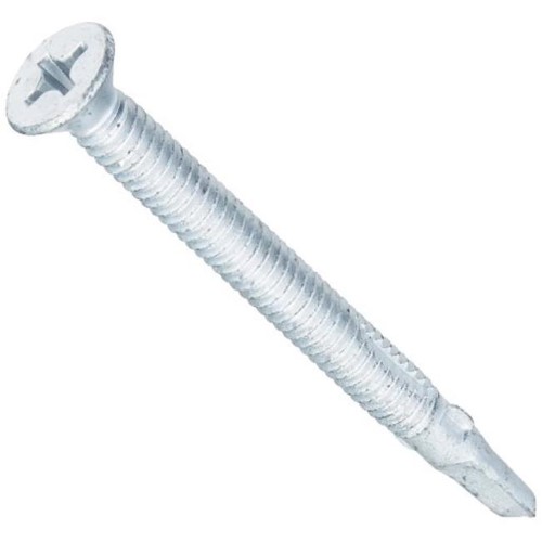 HILLMAN No. 4 Ga. X 2-3/4 in. L Phillips Flat Head Sheet Metal Screws ...